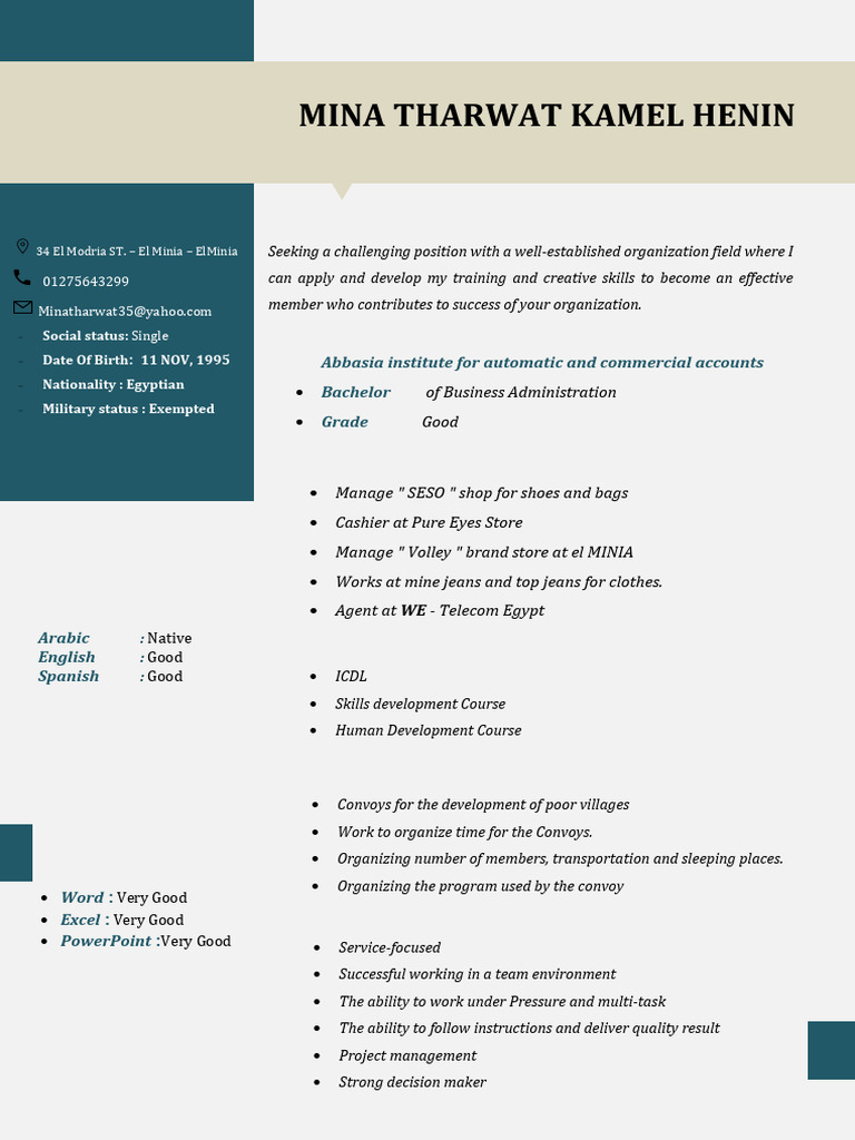 Mina Tharwat Kamel Henin | PDF