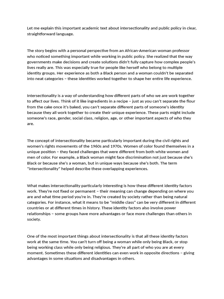 Intersectionality T Manuel | PDF | Intersectionality | Policy