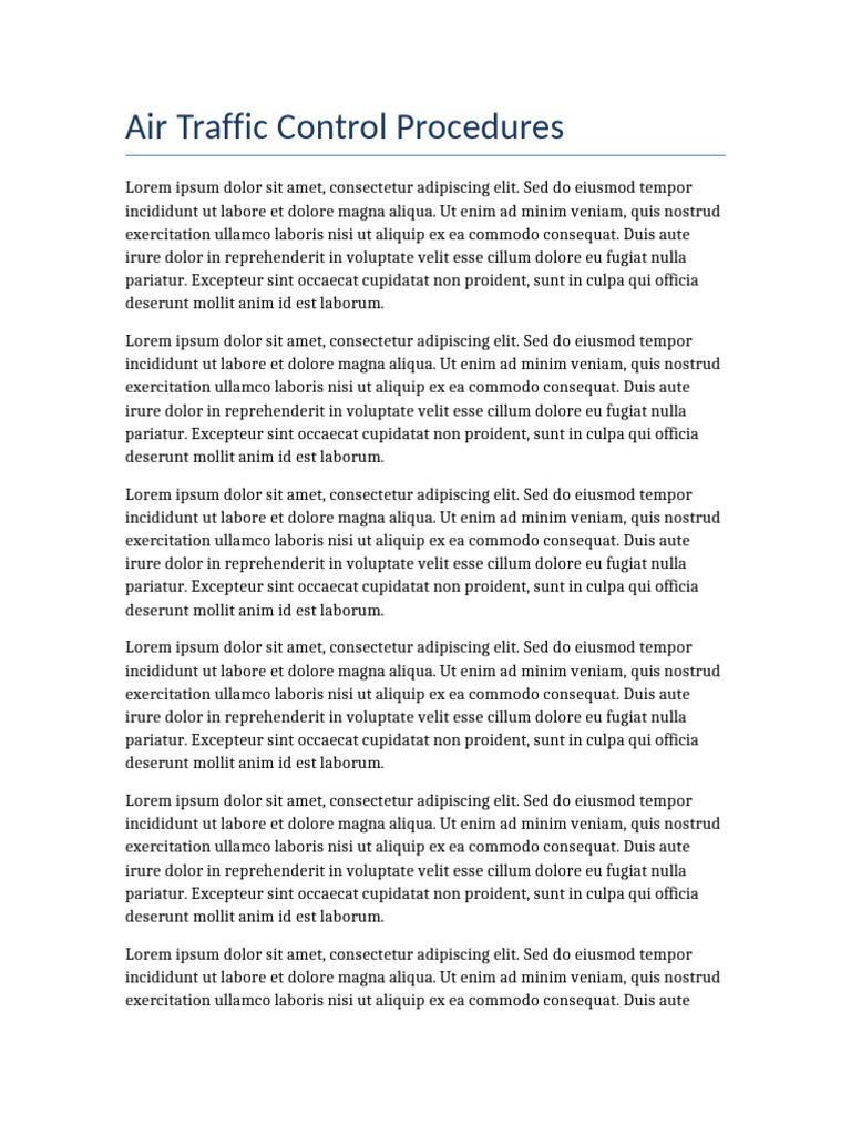 2 Air Traffic Control | PDF