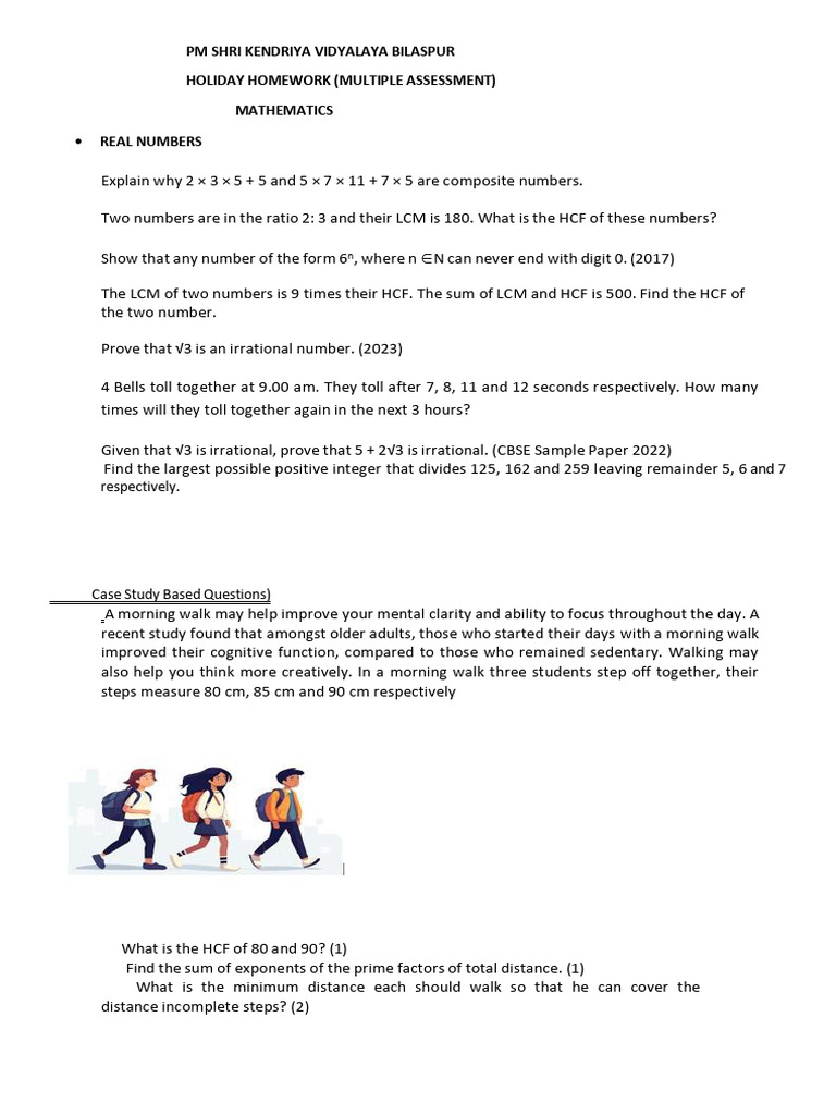 Holiday Homework (Class 10 2025-26) (1) | PDF | Polynomial | Zero Of A Function