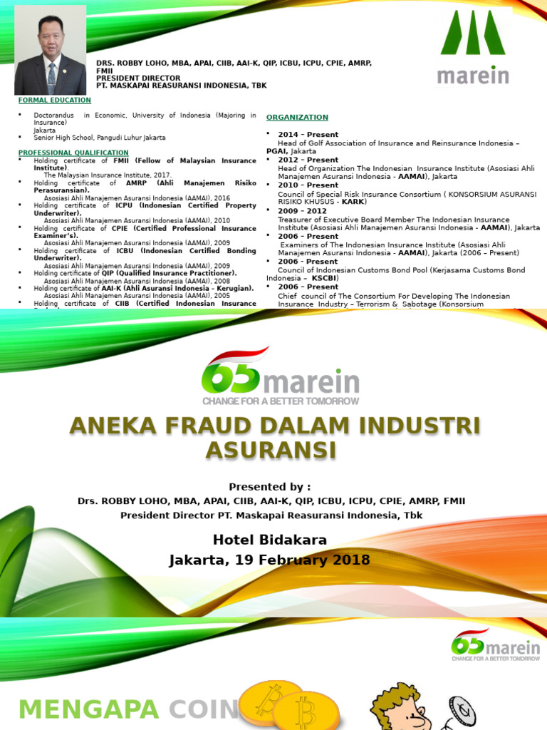 Aneka Fraud dalam Asuransi_Robby Loho_19021018 | PDF