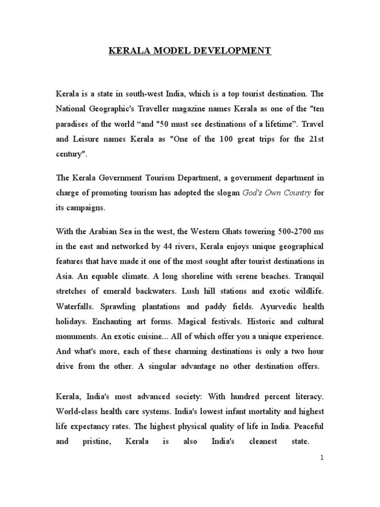 Kerala Model Development | Download Free PDF | Kerala | Family Planning
