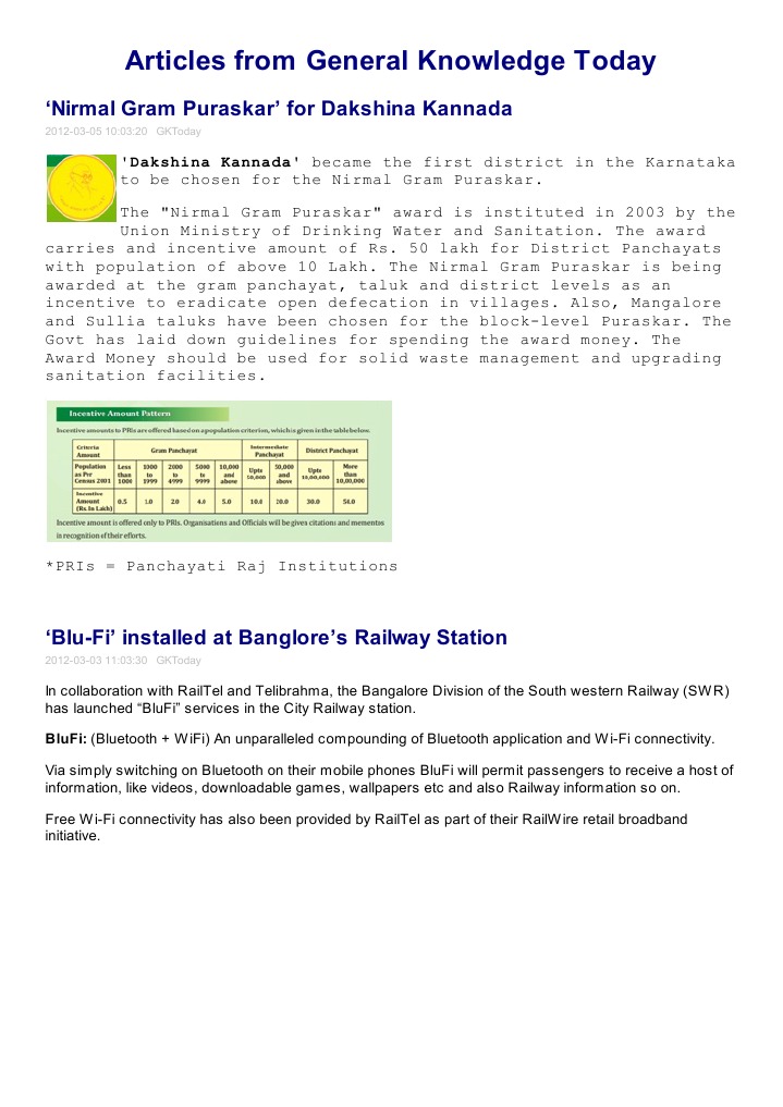 General Knowledge Today | PDF