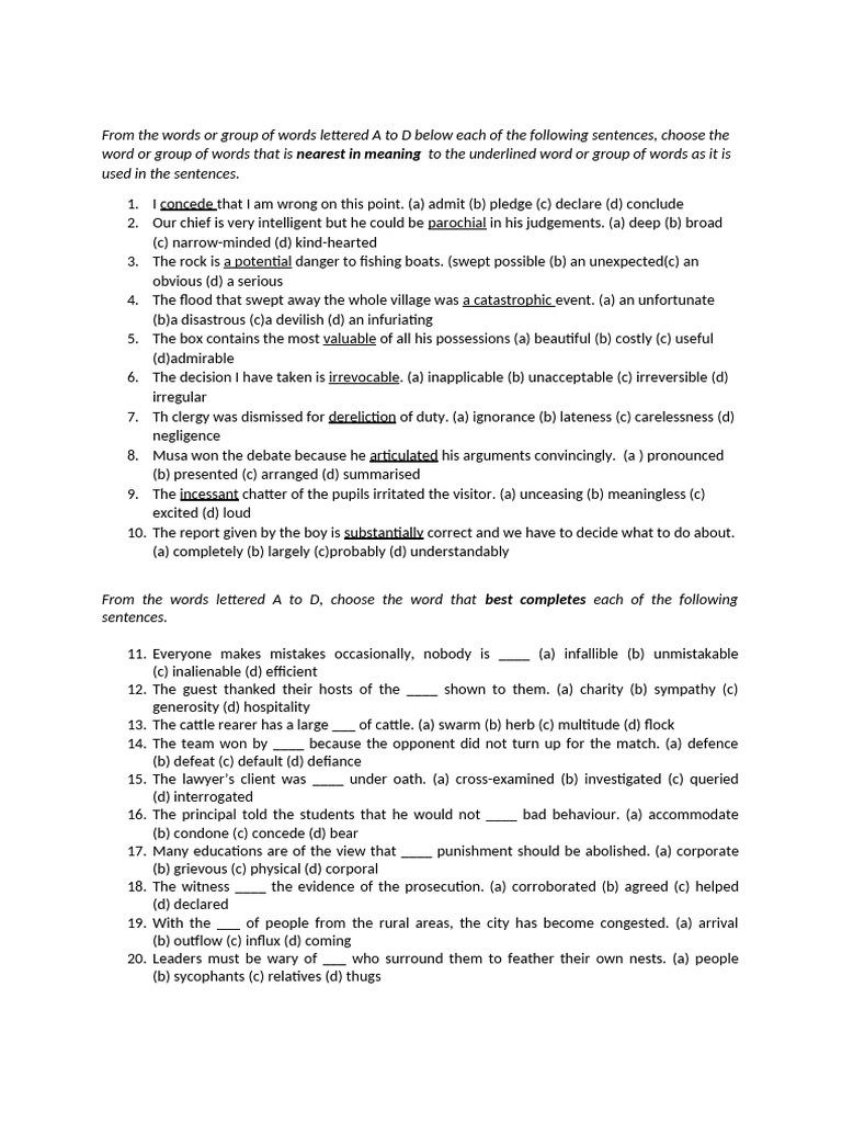 2024 SS2 2ND 2nd Term English | PDF | Prosecutor | Birds