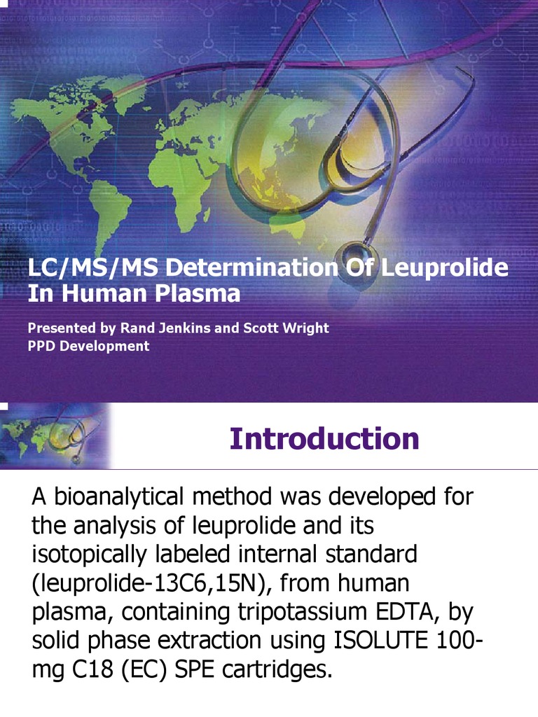 Leuprolide Acetate Method | PDF | Mass Spectrometry | Analytical Chemistry