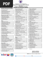 DepEd Checklist On MOOE Liquidation | PDF | Receipt