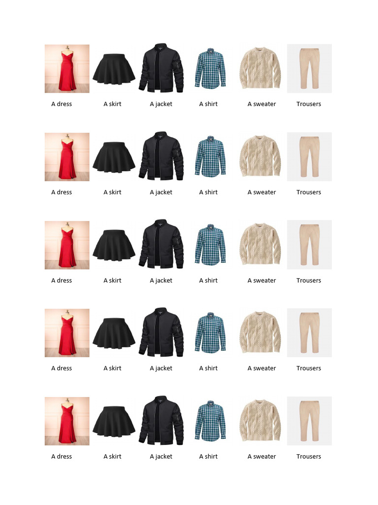U5 CLOTHES PICS 6e - 092918 | PDF