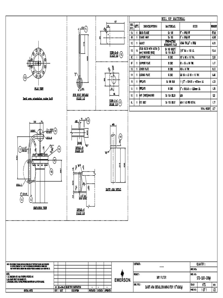 Davit Arm Model | PDF