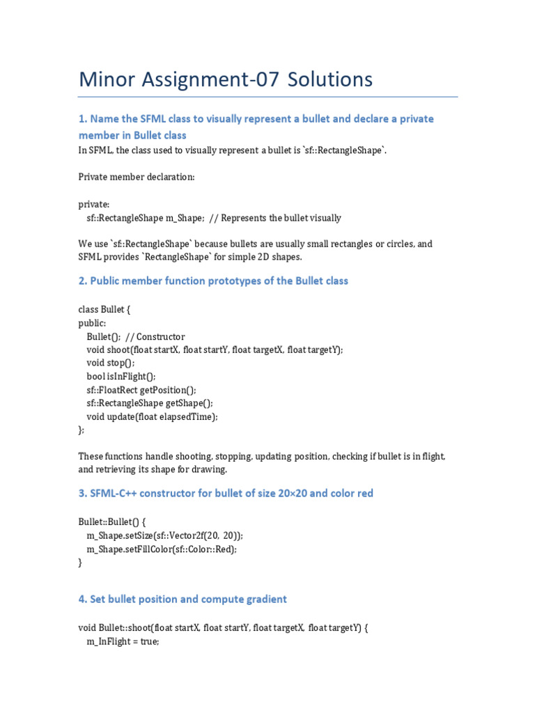 MinorAssignment07 Solutions | PDF | Computing | Programming Paradigms