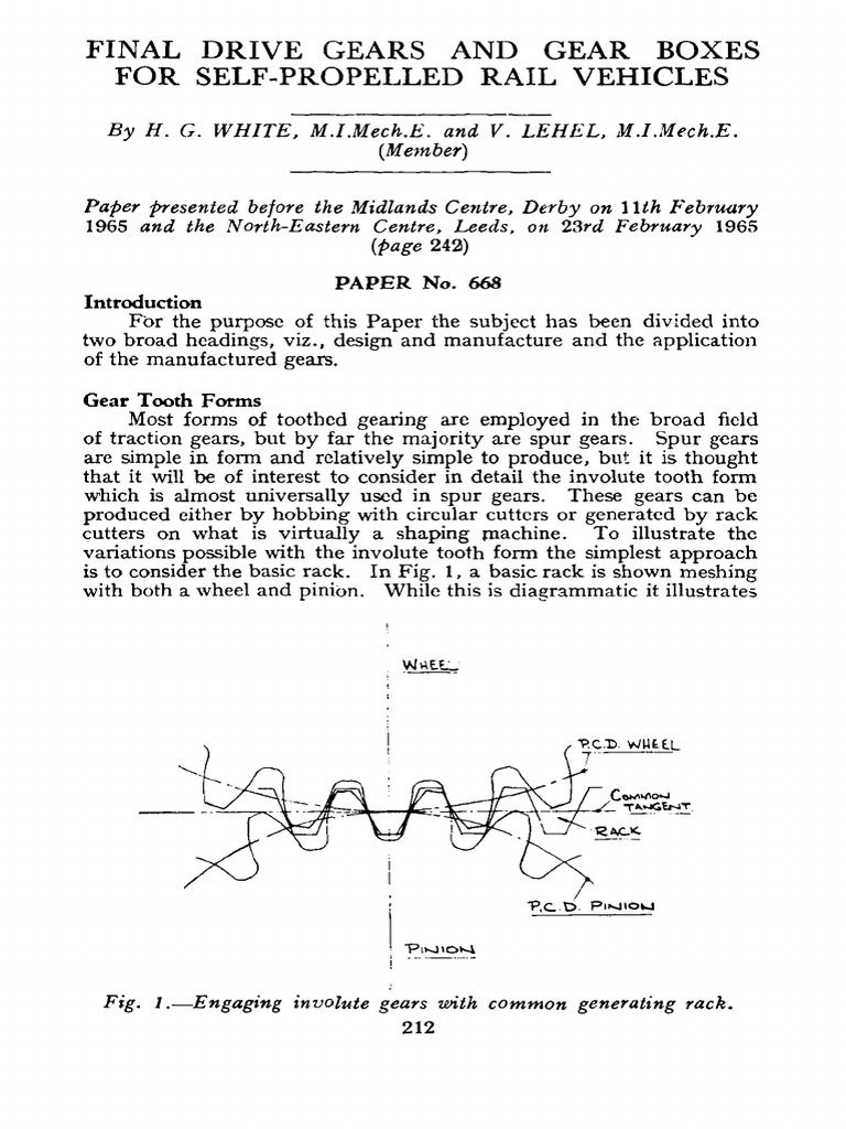 1965 - 055 - 028 - 02 Final Drive Gears and Gear Boxes For Self ...