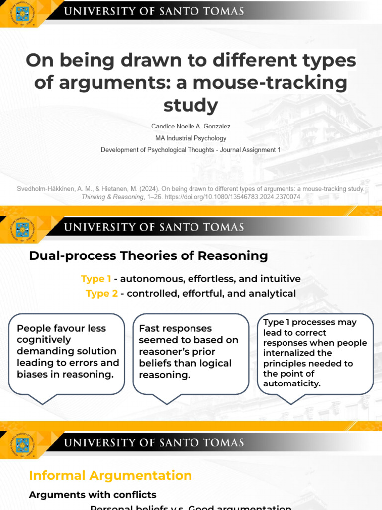 On Being Drawn To Different Types of Arguments: A Mouse-Tracking Study ...