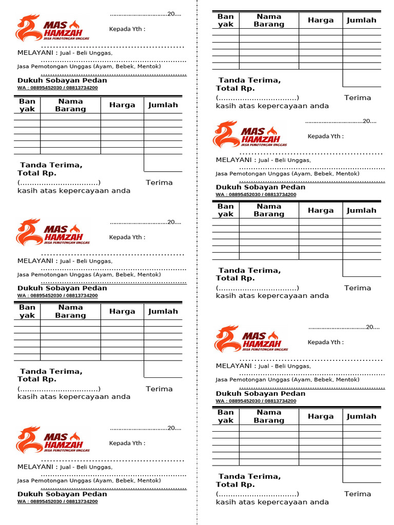 NOTA MAS HAMZAH | PDF