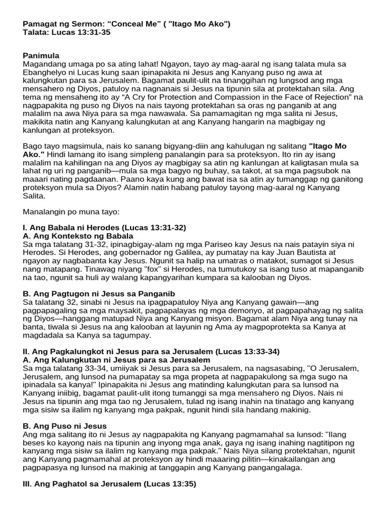 A Cry for Protection and Compassion in the Face of Rejection | PDF