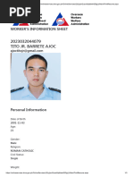 Poea Ereg Sample | PDF | Government And Personhood