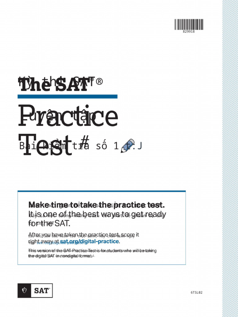 Sat Practice Test 1 Digital (2) | PDF