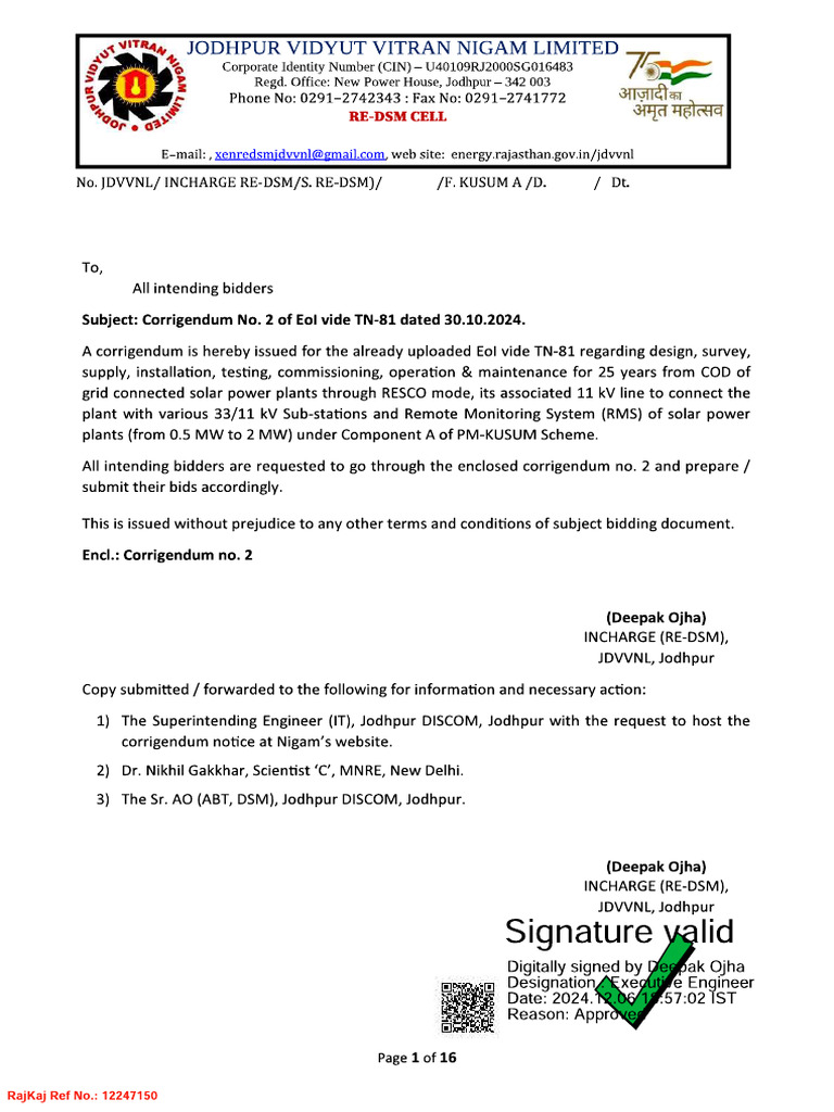 Corrigendum 2 TN81 | PDF