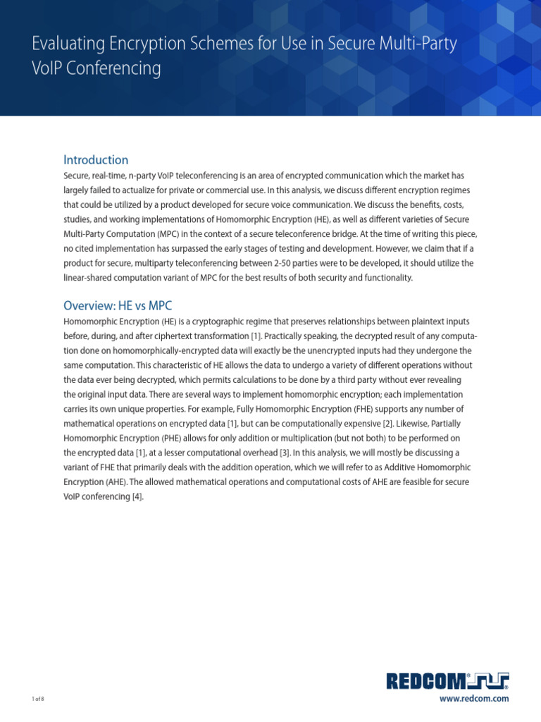 White Paper Evaluating Encryption Schemes | PDF | Encryption | Computer Science