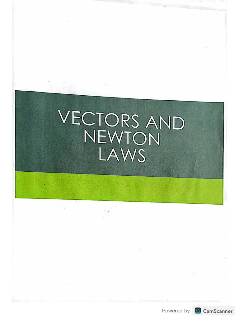 Vectors and Newtons Laws gr10-11 | PDF