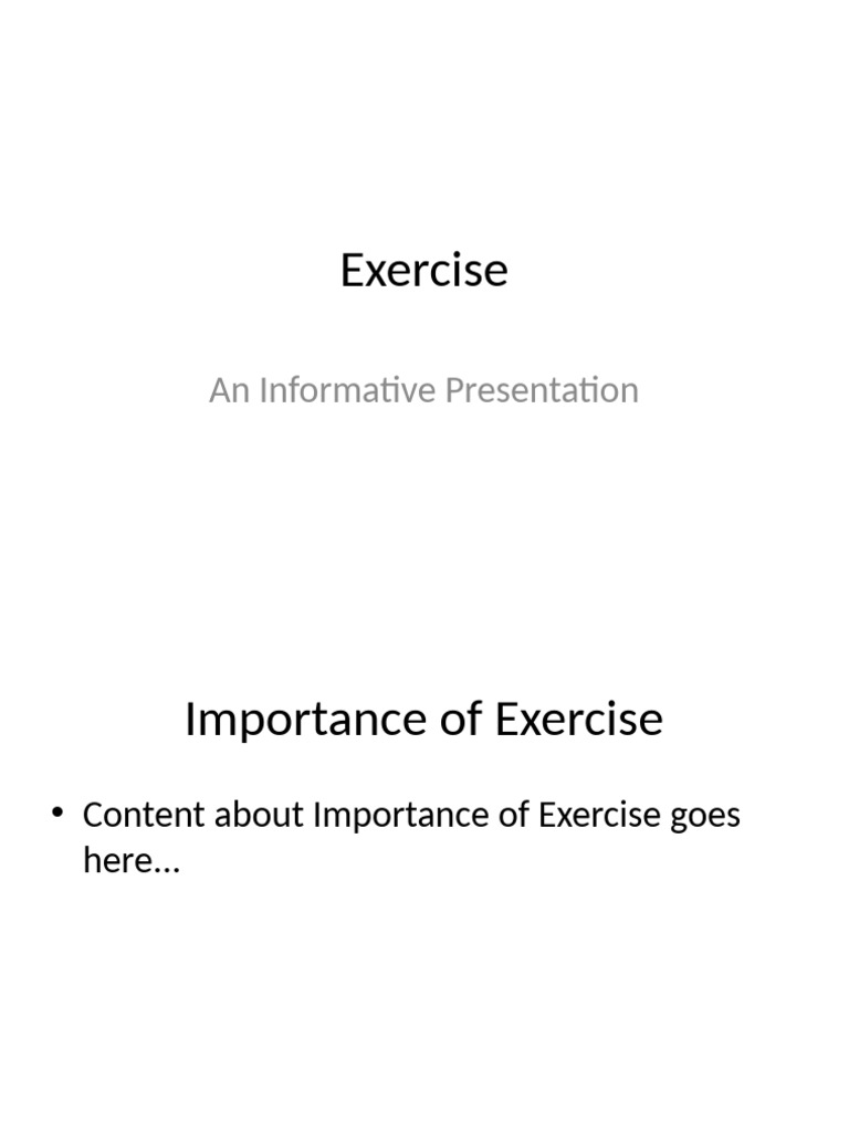 Comprehensive Guide to Exercise Benefits | PDF