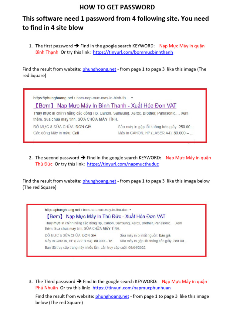 How To Get Password (4 Password) | PDF