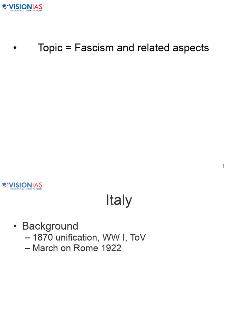 Classroom 4 Topic Fascism and Related Aspects | PDF | Weimar Republic ...