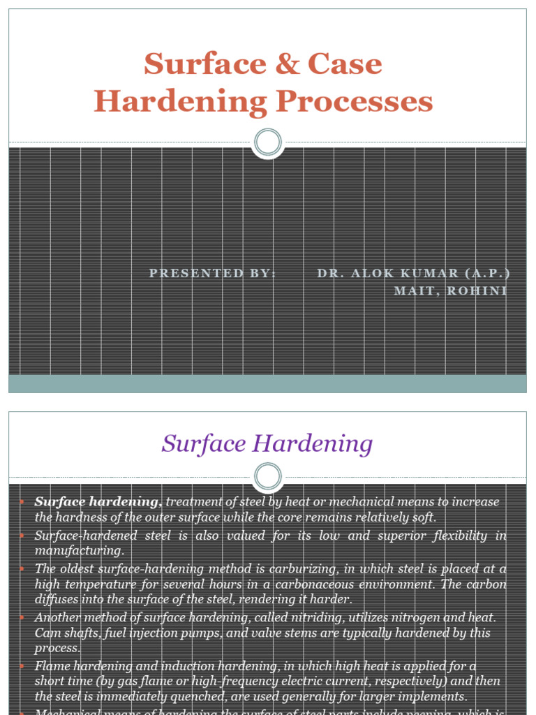 Surface Hardening Techniques Overview | PDF | Mechanical Engineering ...