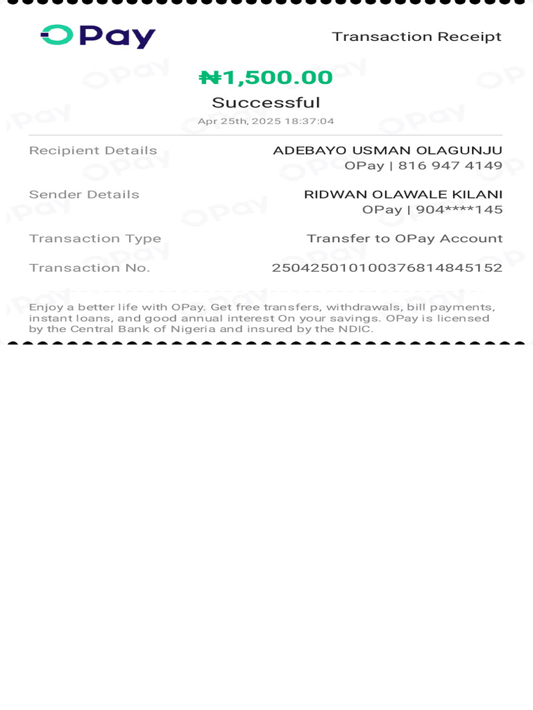 Transaction Receipt-250425010100376814845152 | PDF