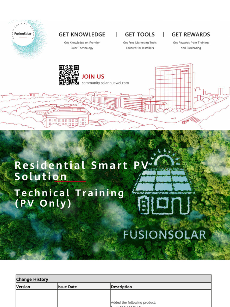 Residential Smart PV Solution Overview (PV Only) 02 | PDF | Photovoltaics | Solar Panel