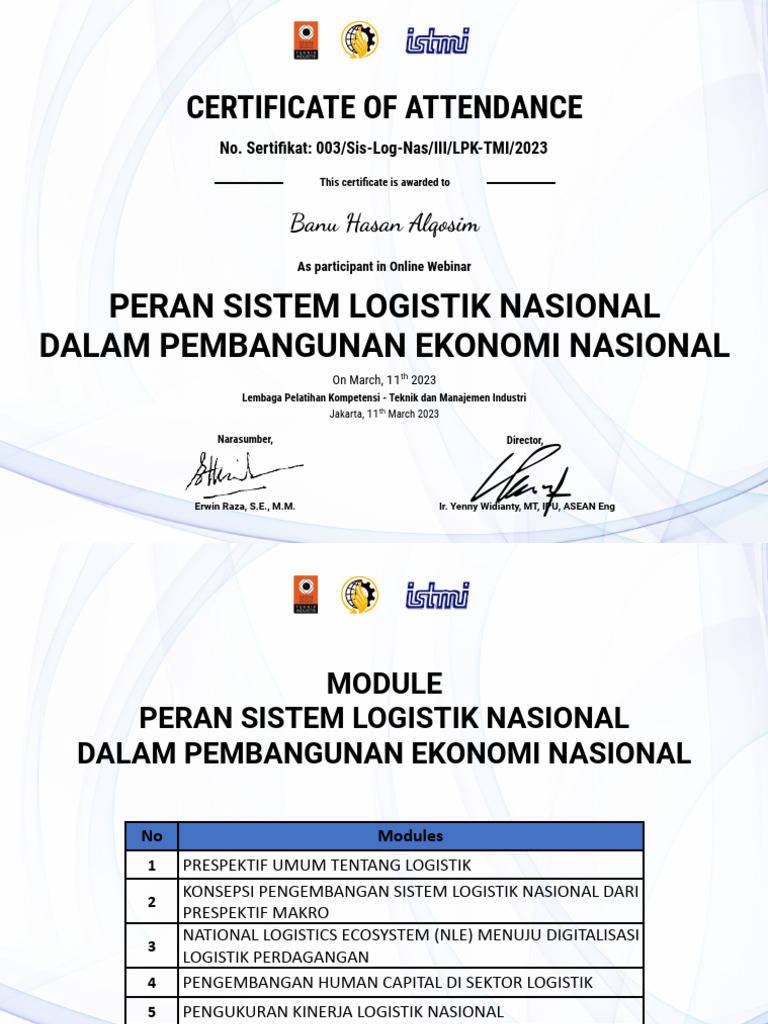 Banu Hasan Alqosim Certificate | PDF