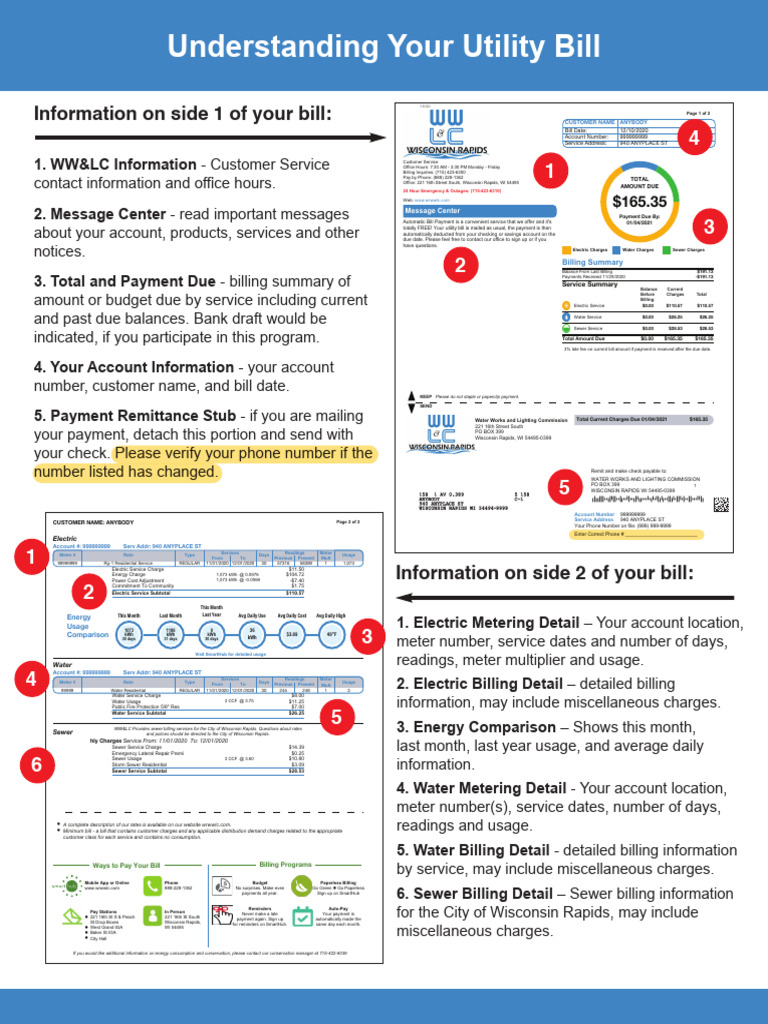 Understanding Your Utility Bill | PDF | Power (Physics) | Electricity