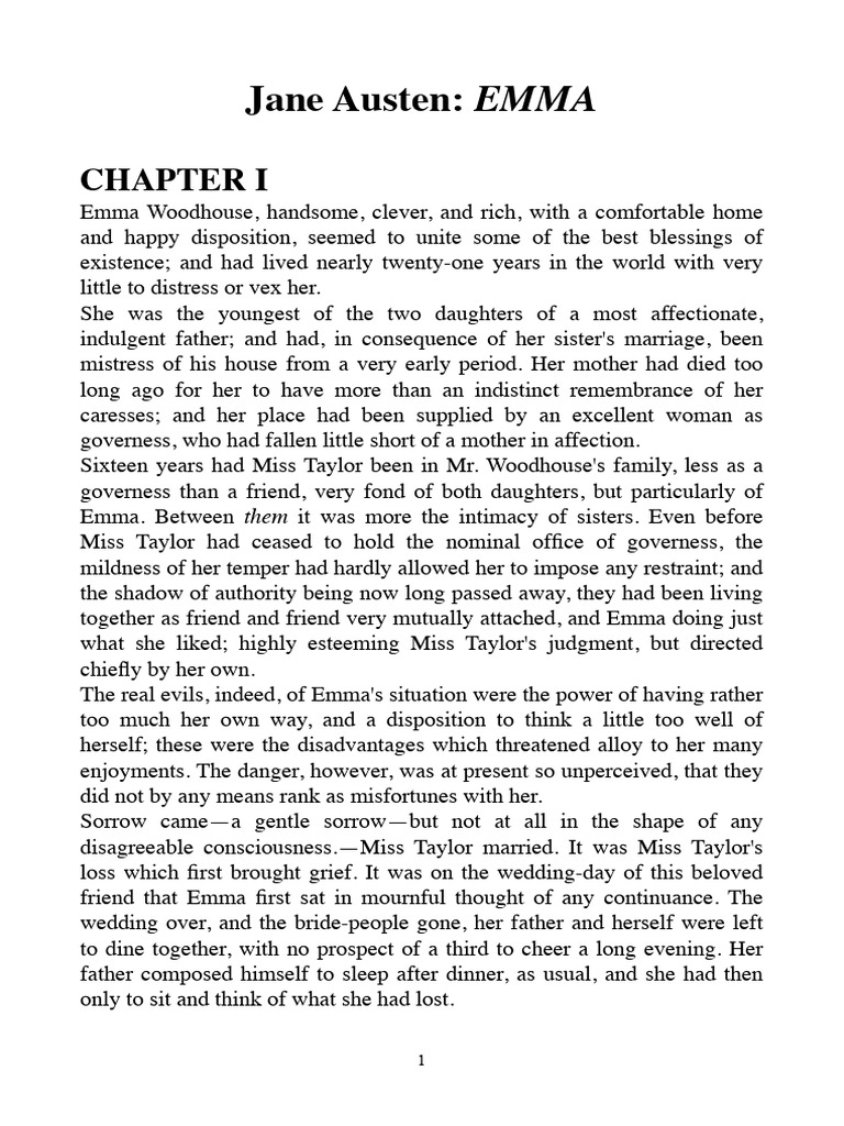 8 Austen - Emma | PDF | Emma (Novel)