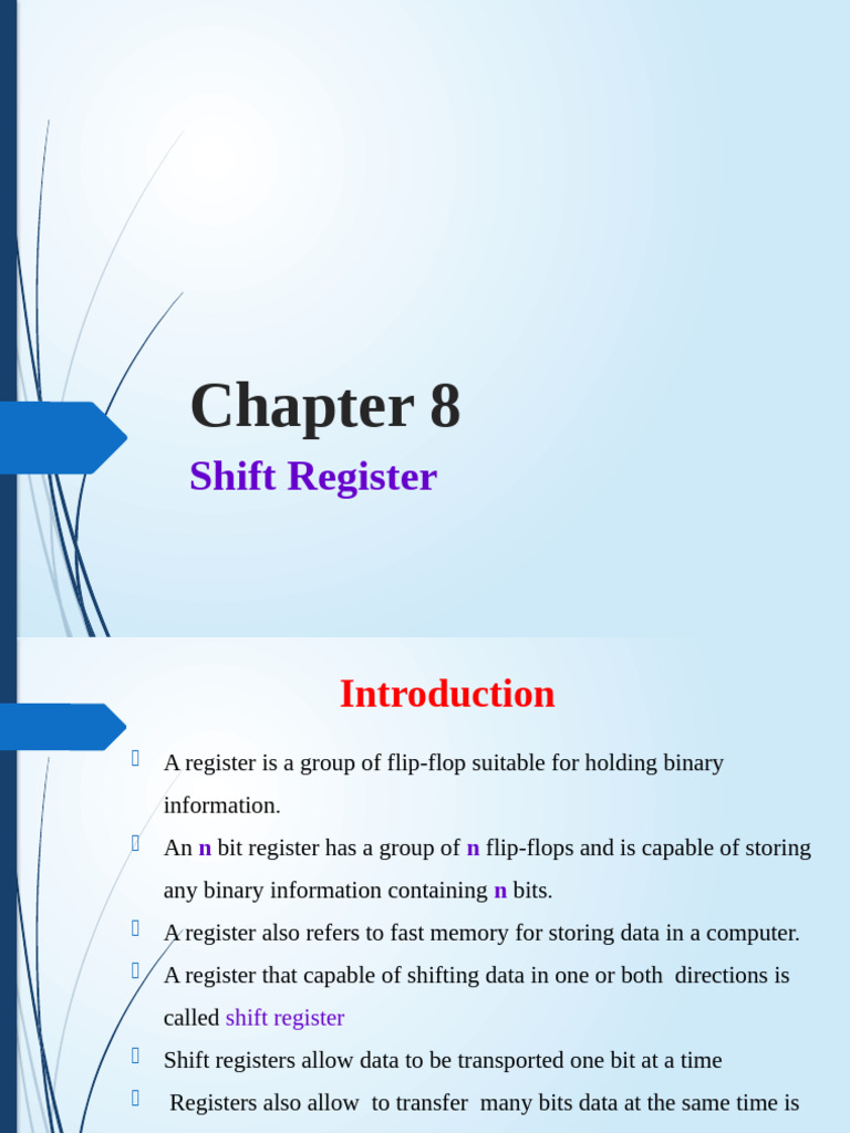 Shift Register Basics and Operations | PDF
