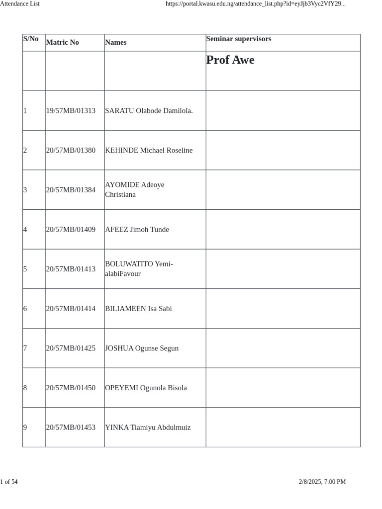 MCB 300 Level Seminar List (1) . | PDF