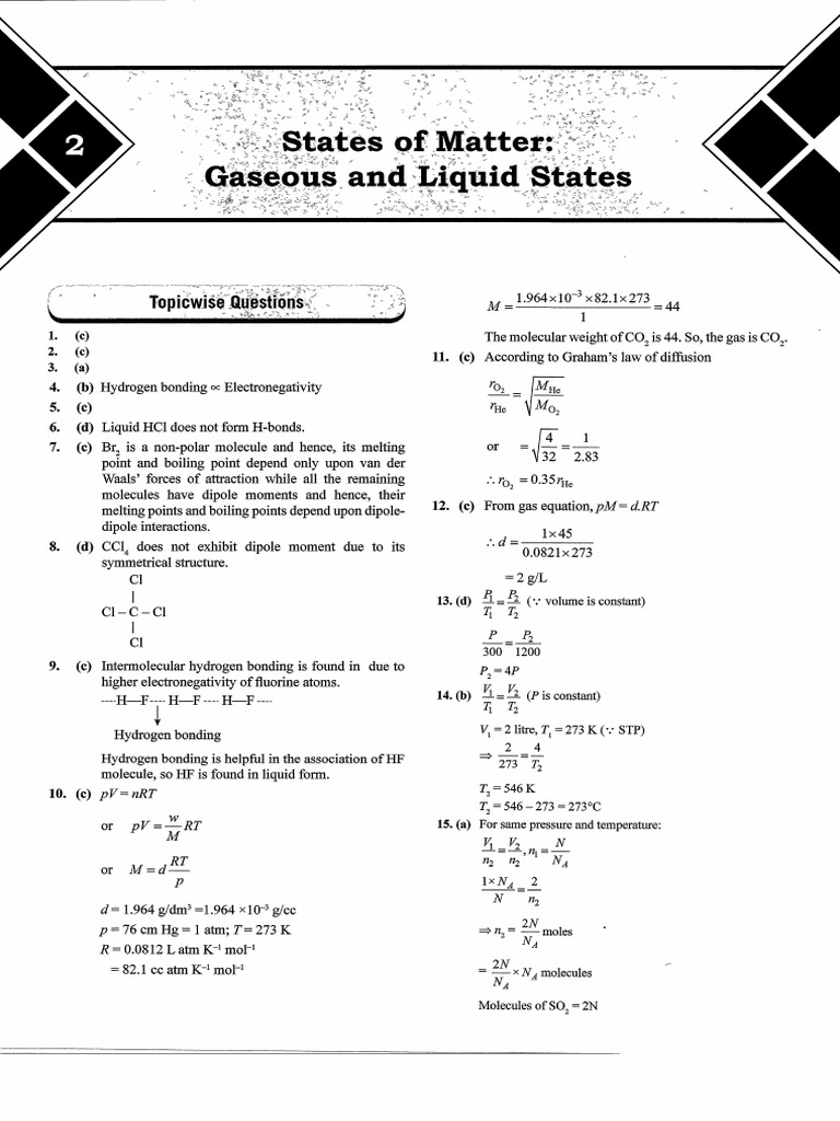 2. STATES OF MATTER-GASEOUS & LIQUID STATES_121957 | PDF
