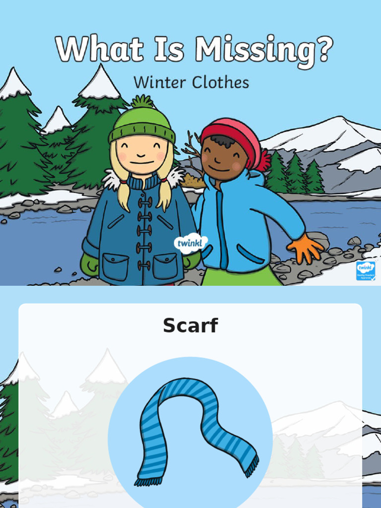 T L 9112 Which One Is Missing Winter Clothes Powerpoint | PDF