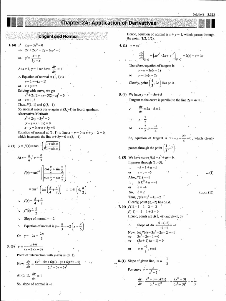 Application of Derivatives | PDF