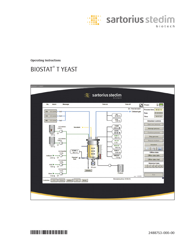BIOSTAT T Yeast Operating Instructions | PDF | Spline (Mathematics ...