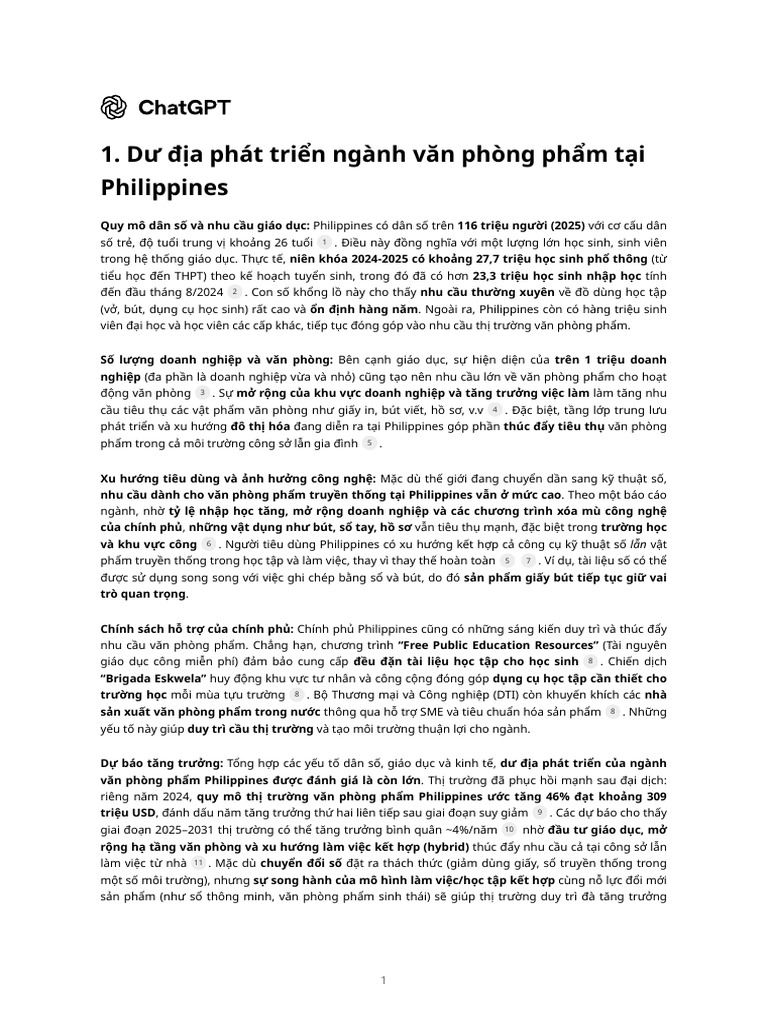 Ngành vpp tại Phil | PDF