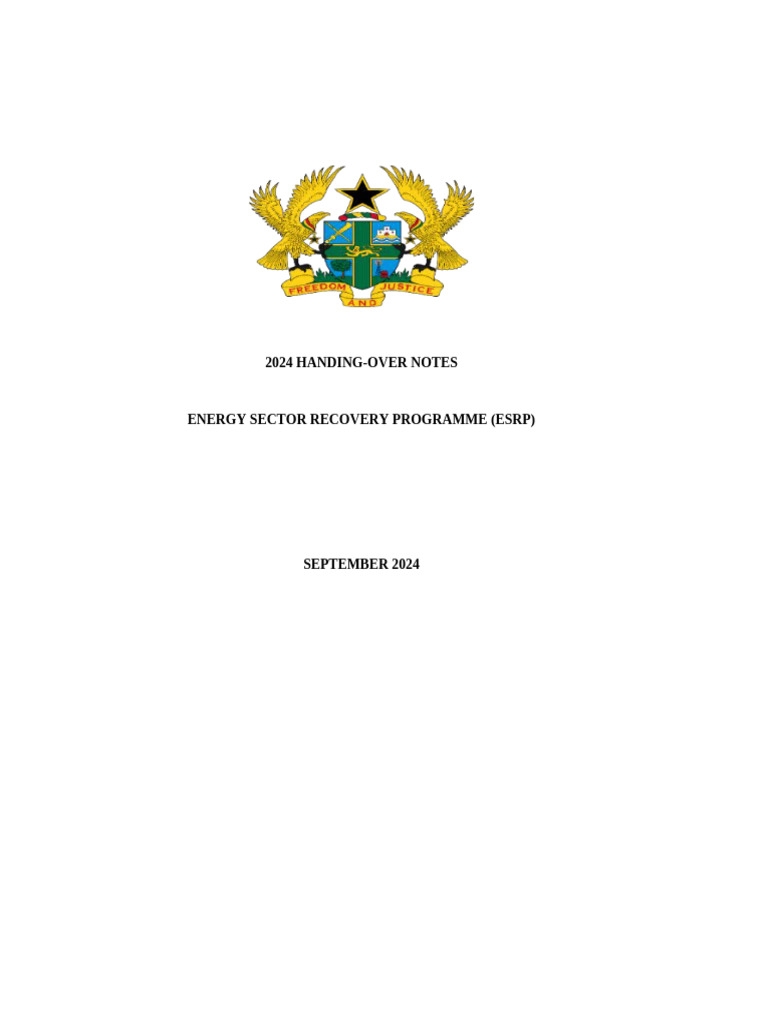 2024_1202_Handing_Over_Notes_-ESRP_Final-rev (1) | PDF | Infrastructure ...