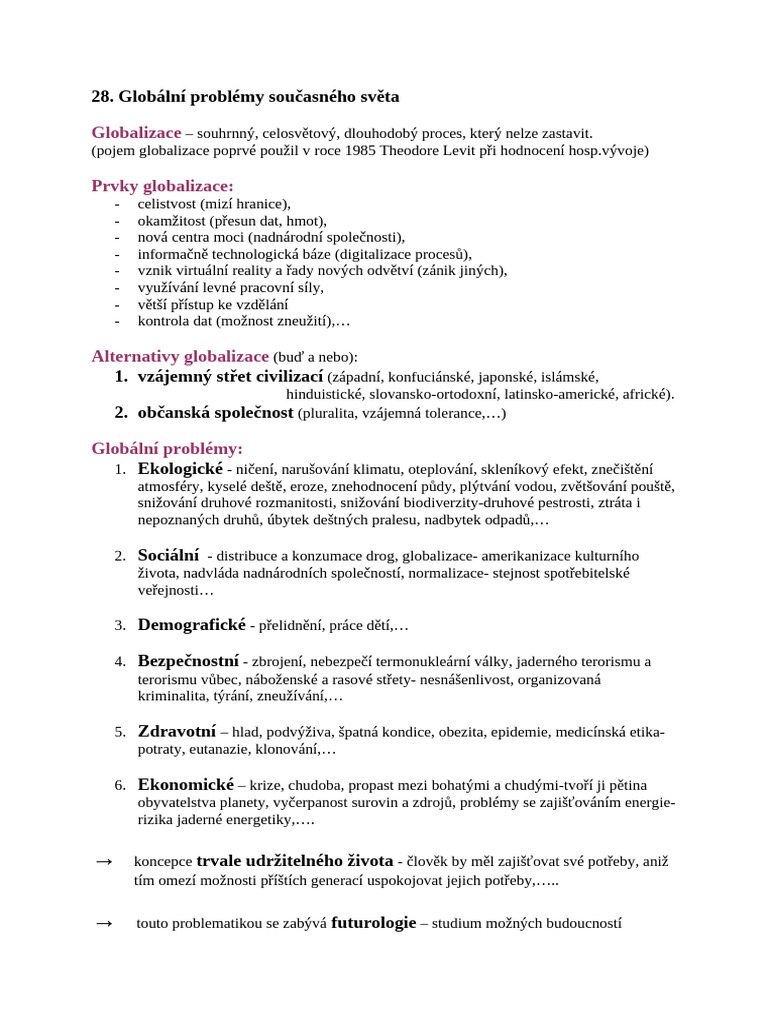 Globalni Problemy | PDF