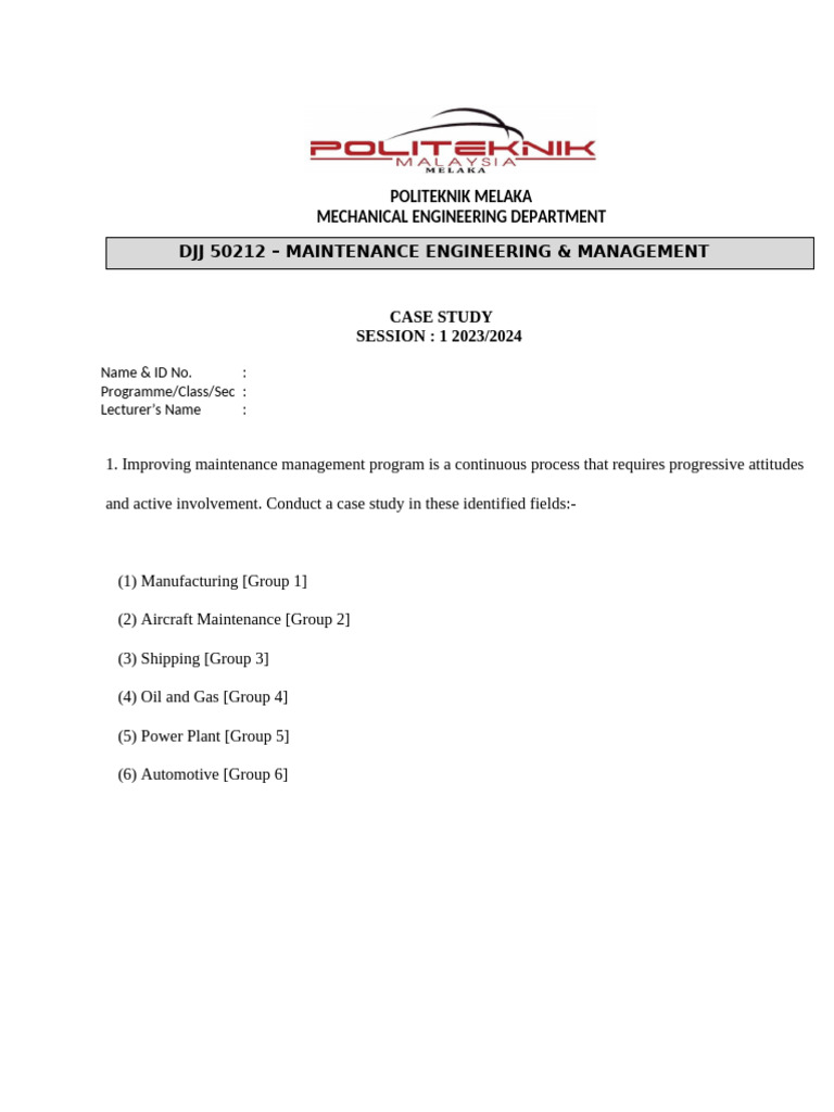 Case Study Format | PDF