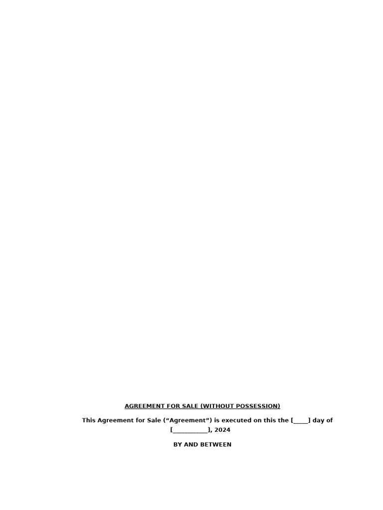 Agreement For Sale - Mr. Shankar Kumar Bachuka - BC02 | PDF | Grammatical Gender | Payments