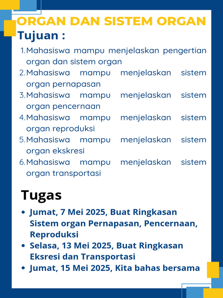Organ dan Sistem Organ | PDF