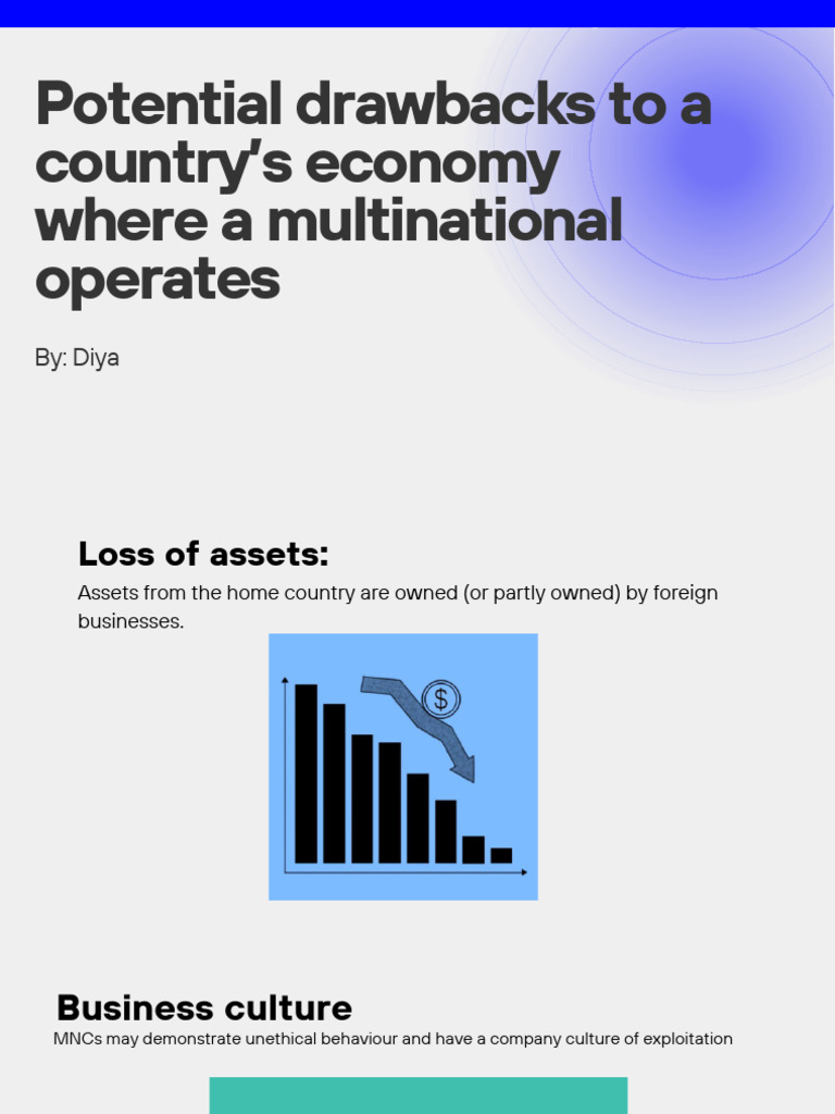 Drawbacks of Multinationals on Economies | PDF