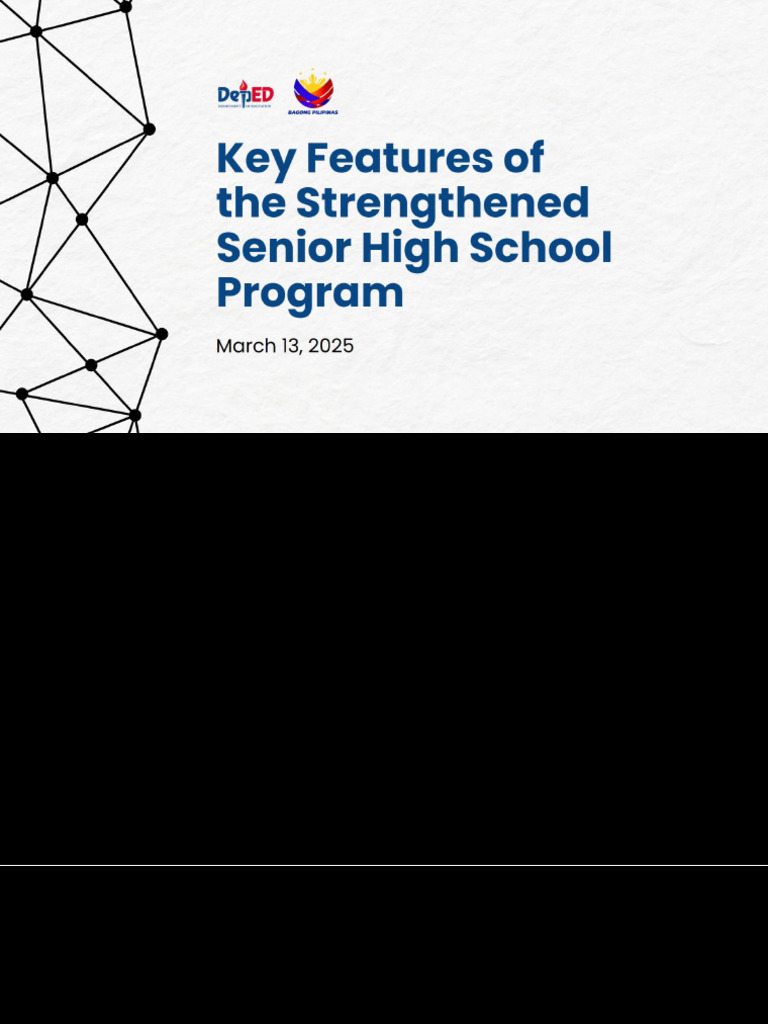 Key Features of The SHS Program | PDF
