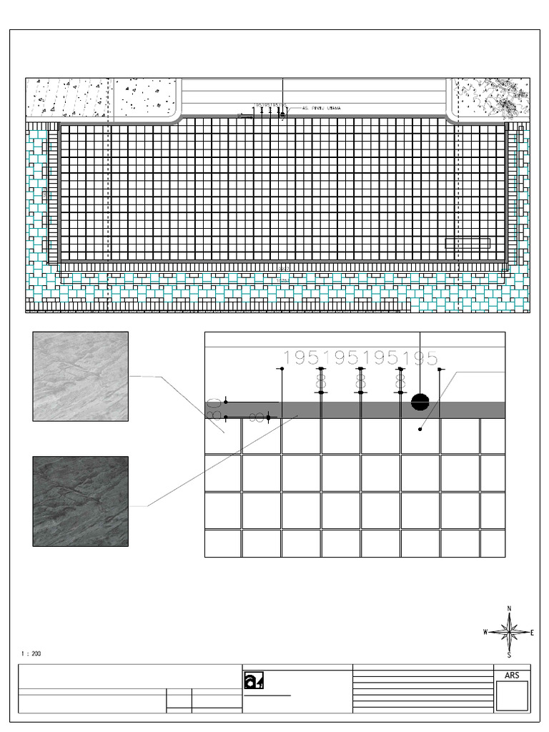 ARS - Pola Lantai Drop Off Lobby Utama | PDF