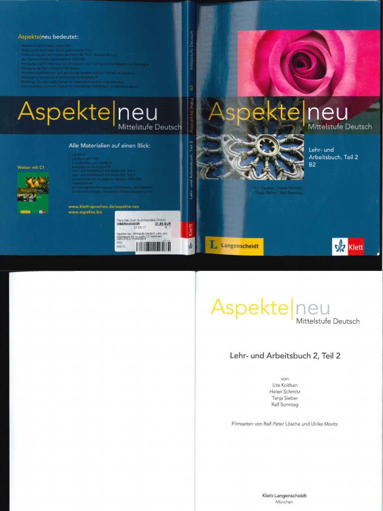 Aspekte Neu B2 TEIL 2 Lehr Und Arbeitsbuch 2019 | PDF