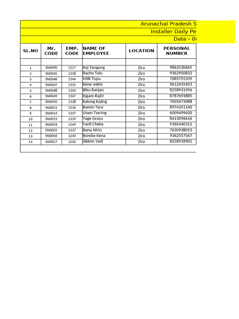 Installer Daily Performance Report - 08!05!2025 | PDF