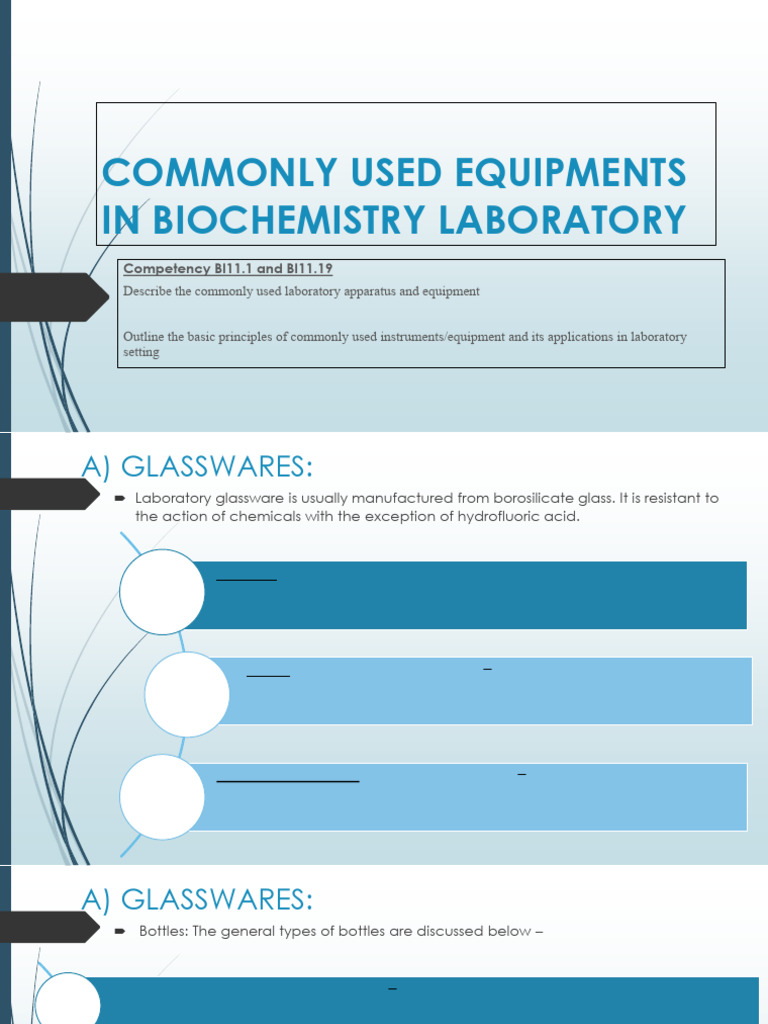 Bi11.1commonly Used Equipments in Biochemistry Laboratory - 115726 ...
