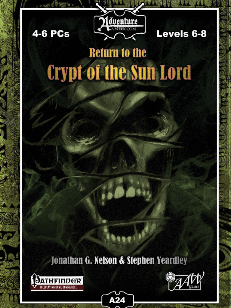 A24 Return To The Crypt of The Sun Lord | PDF